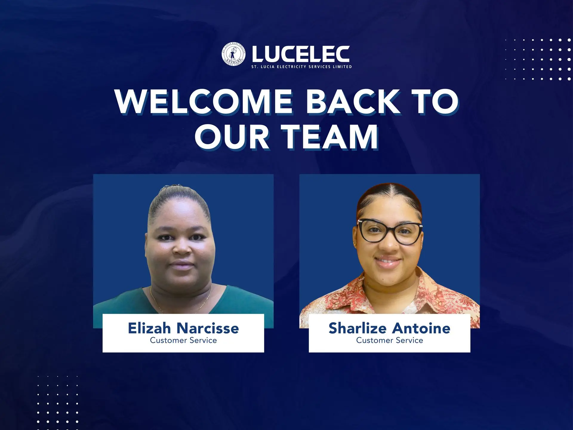 Welcome Announcement - Temporary Employees | LUCELEC Employee ...